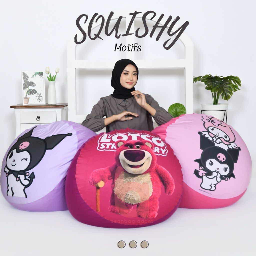 Squishy Bean Bag - Sanrio Series Characters - Elastic Sofa with Kawaii Japanese Characters ...