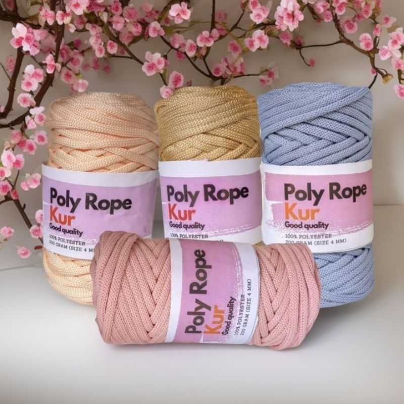 Polyester POLY ROPE Knitting Yarn/KUR ROPE 4MM 200GRAM | Shopee Malaysia