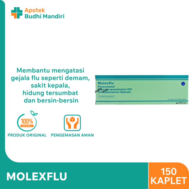 Molexflu (1 Box) - Overcoming Flu Symptoms | Shopee Malaysia