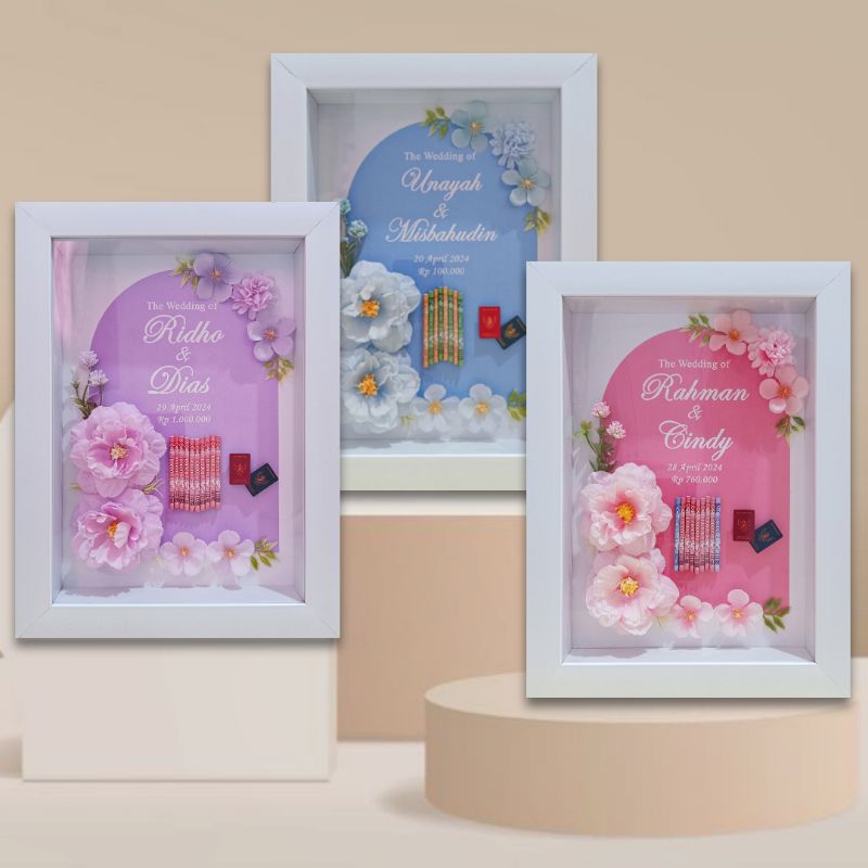 Dome Dowry Frame Custom Wedding Dowry 3D Premium Acrylic Dowry ...