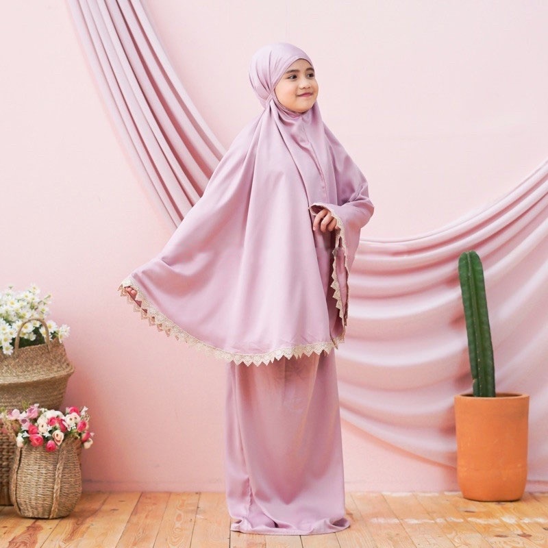 Mukena MUKENAH RUKUH TELEKUNG GIRLS AGE 1 2 3 4 5 6 YEARS ALVISA ...