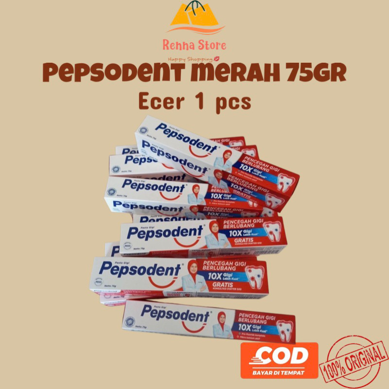 MERAH Red PEPSODENT Toothpaste Prevention 75gr | Shopee Malaysia
