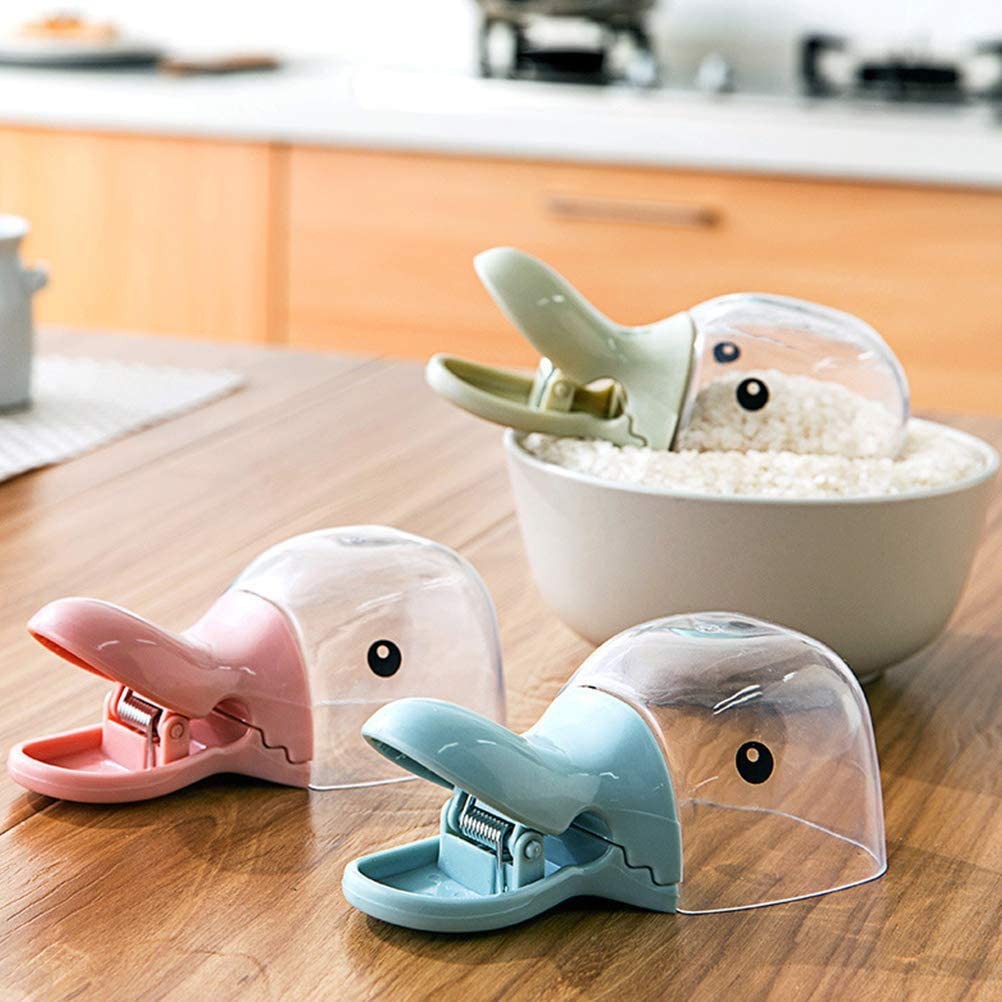 Multi-purpose Rice Flour Measuring Spoon and Duck Motif Clip | Shopee ...