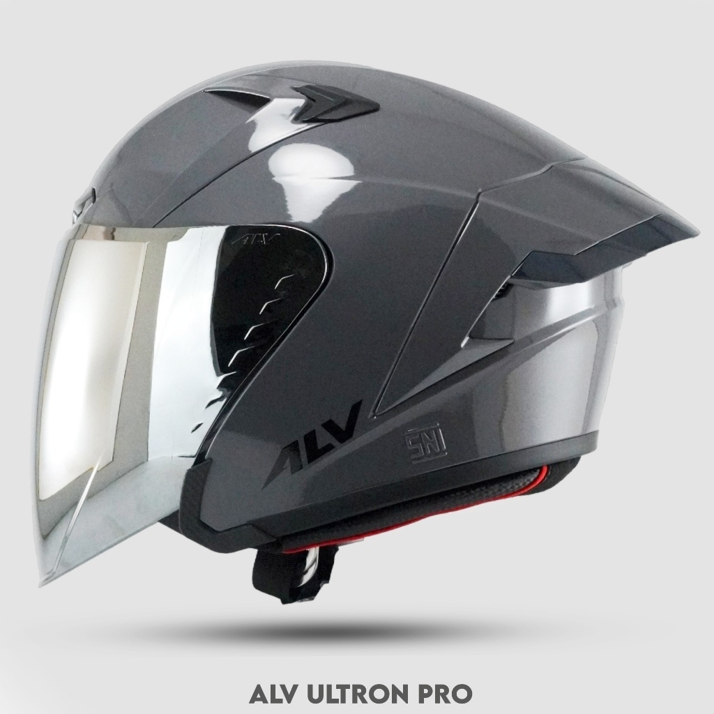 ALV ULTRON PRO Solid Dragon Cyborg Half Face Helmet - Viral Student ...
