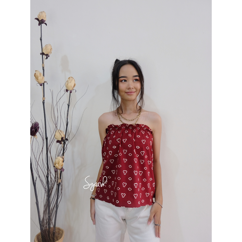 Kemben BATIK CAP 2IN1 (FREE SCRUNCHIE) TRUNTUM MEGA JUMPUTAN SHORT ...