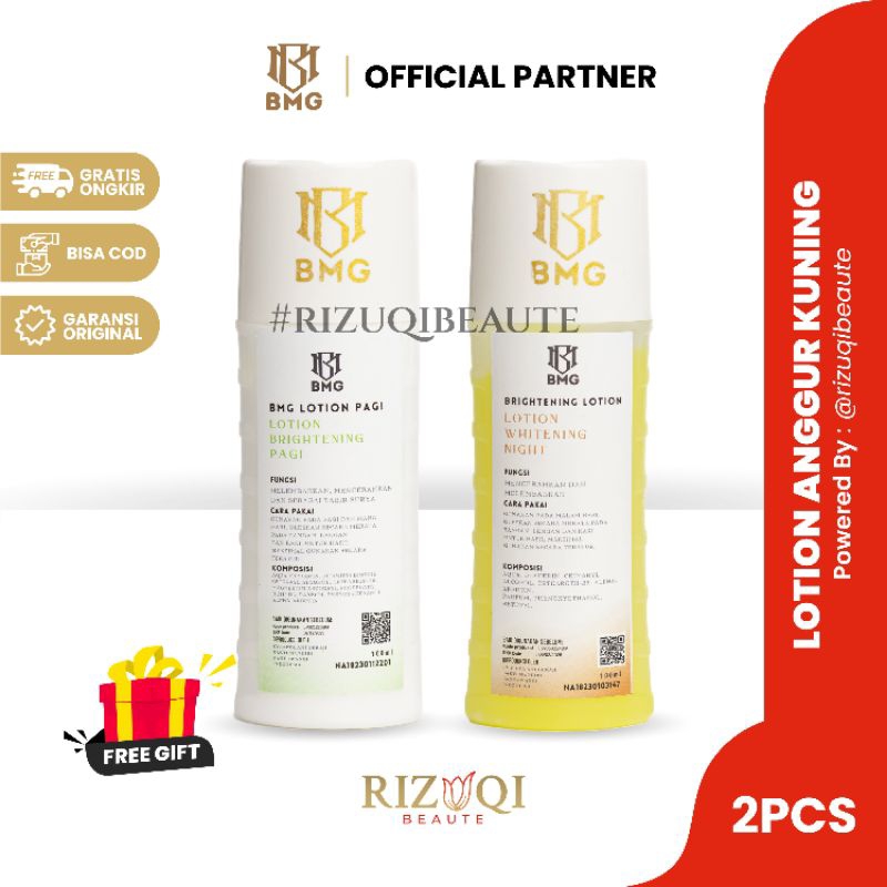 Bmg - BMG YELLOW GRAPE LOTION Package [Pagi and Night] Original (HB ...
