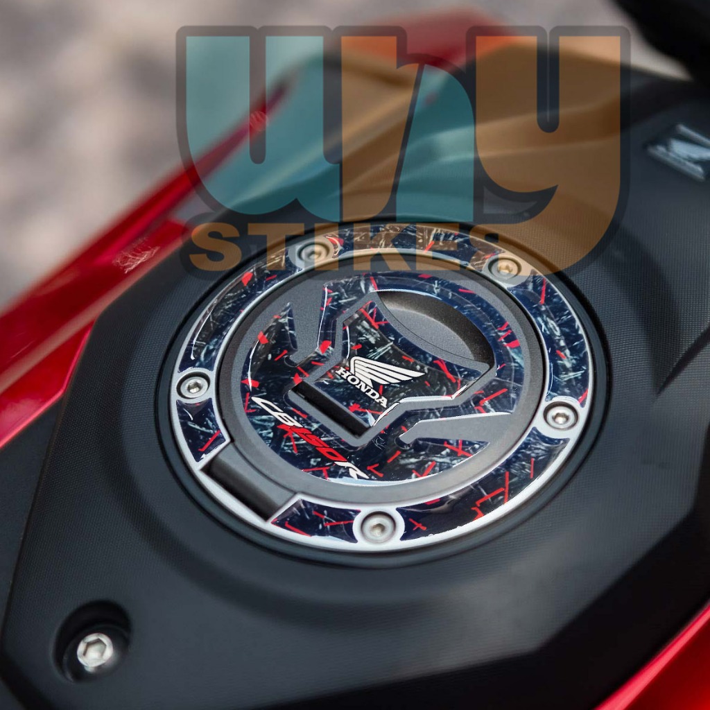 Honda cb 150 r MOTORCYCLE tank cover embossed emblem, CB150R Carbon ...