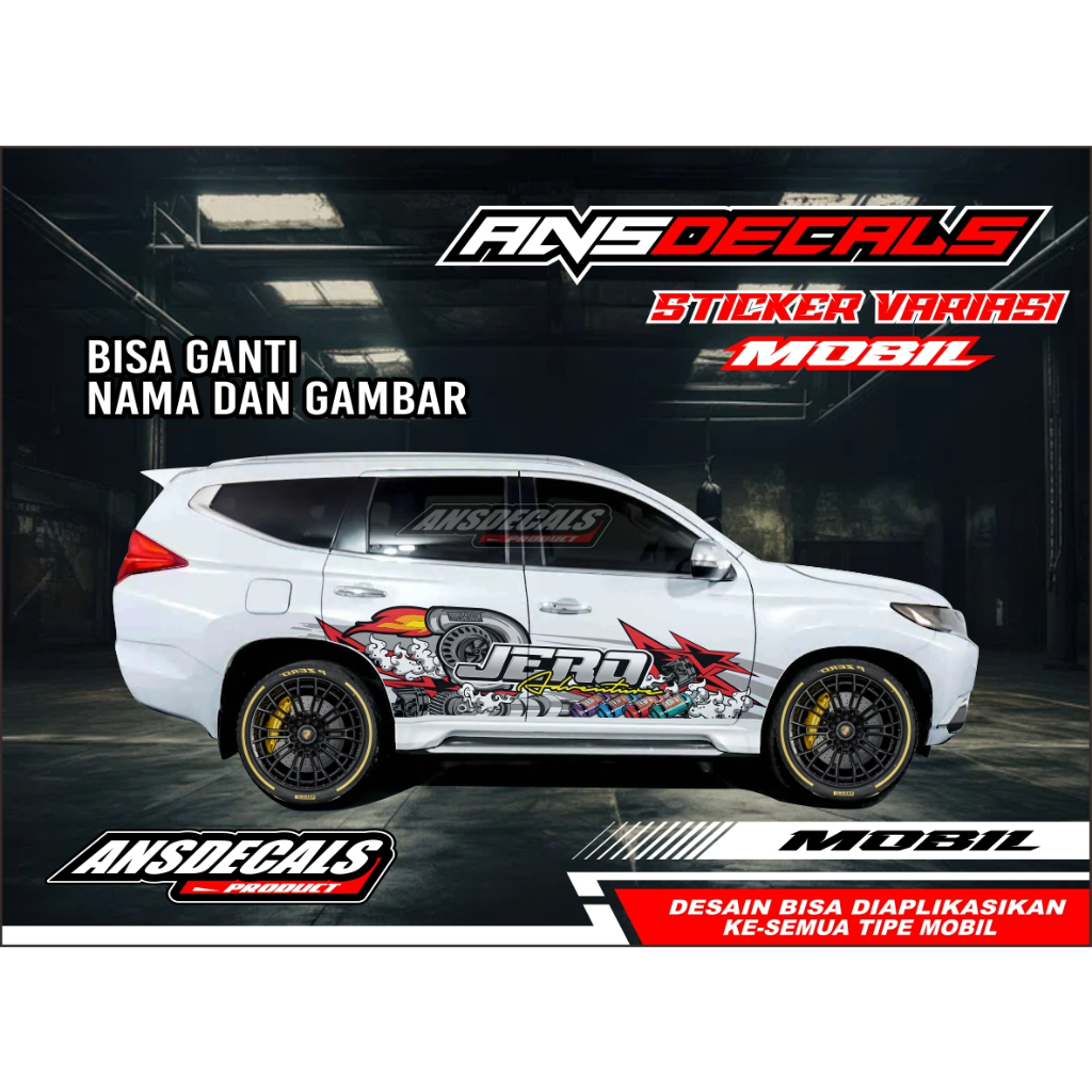 Fortuner Car STICKER | Decal STICKER Car STICKER PAJERO, INOVA, XPANDER ...