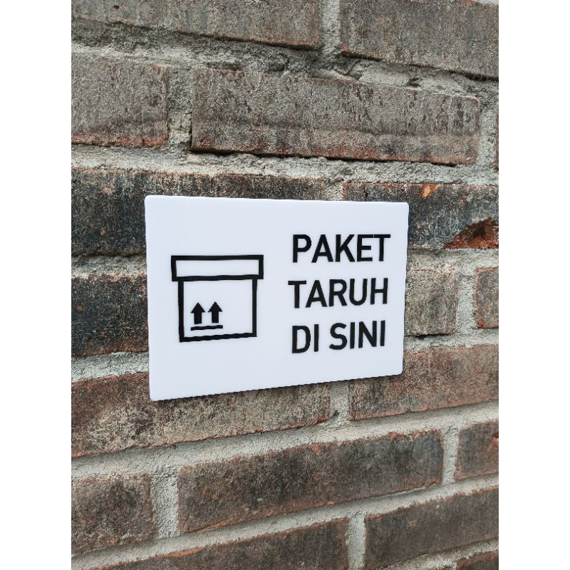 Acrylic signage / put package here / 2 | Shopee Malaysia