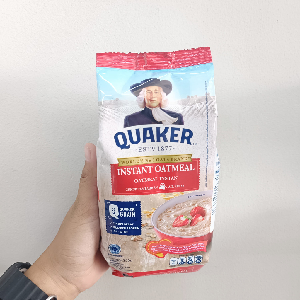 Quaker INSTANT/QUAKER QUICK COOKING OATMEAL 200GR | Shopee Malaysia