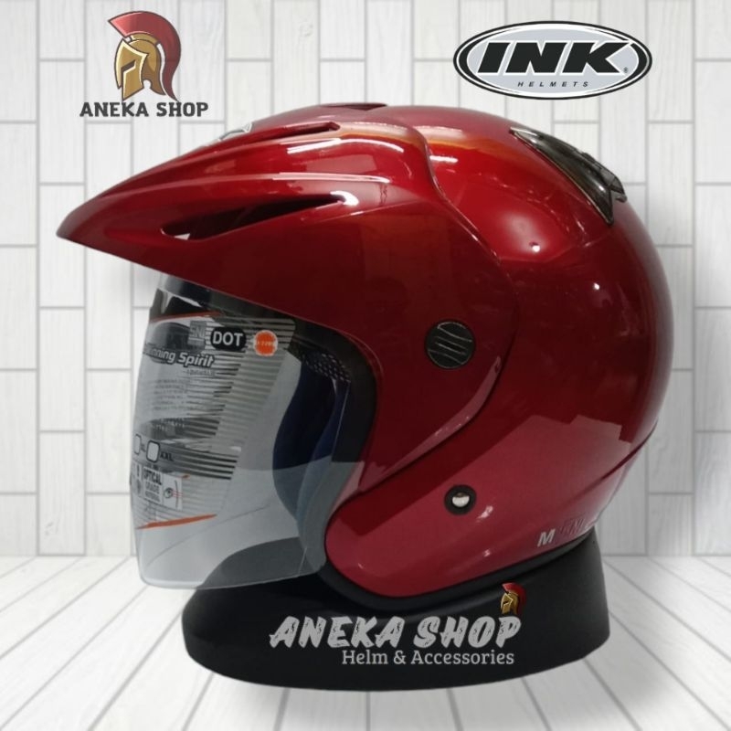 Ink CX 22 SOLID RED MAROON HELMET | Single VISOR | Original ORIGINAL ...