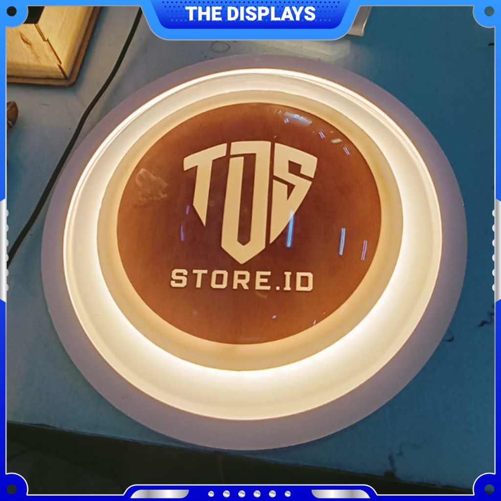 Custom LED Shop Nameplate Logo Signage 50x50 | Shopee Malaysia