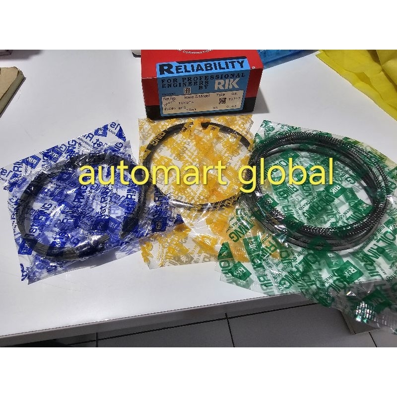 Innova diesel Fortuner diesel 2KD flat piston ring, Japanese Riken ...