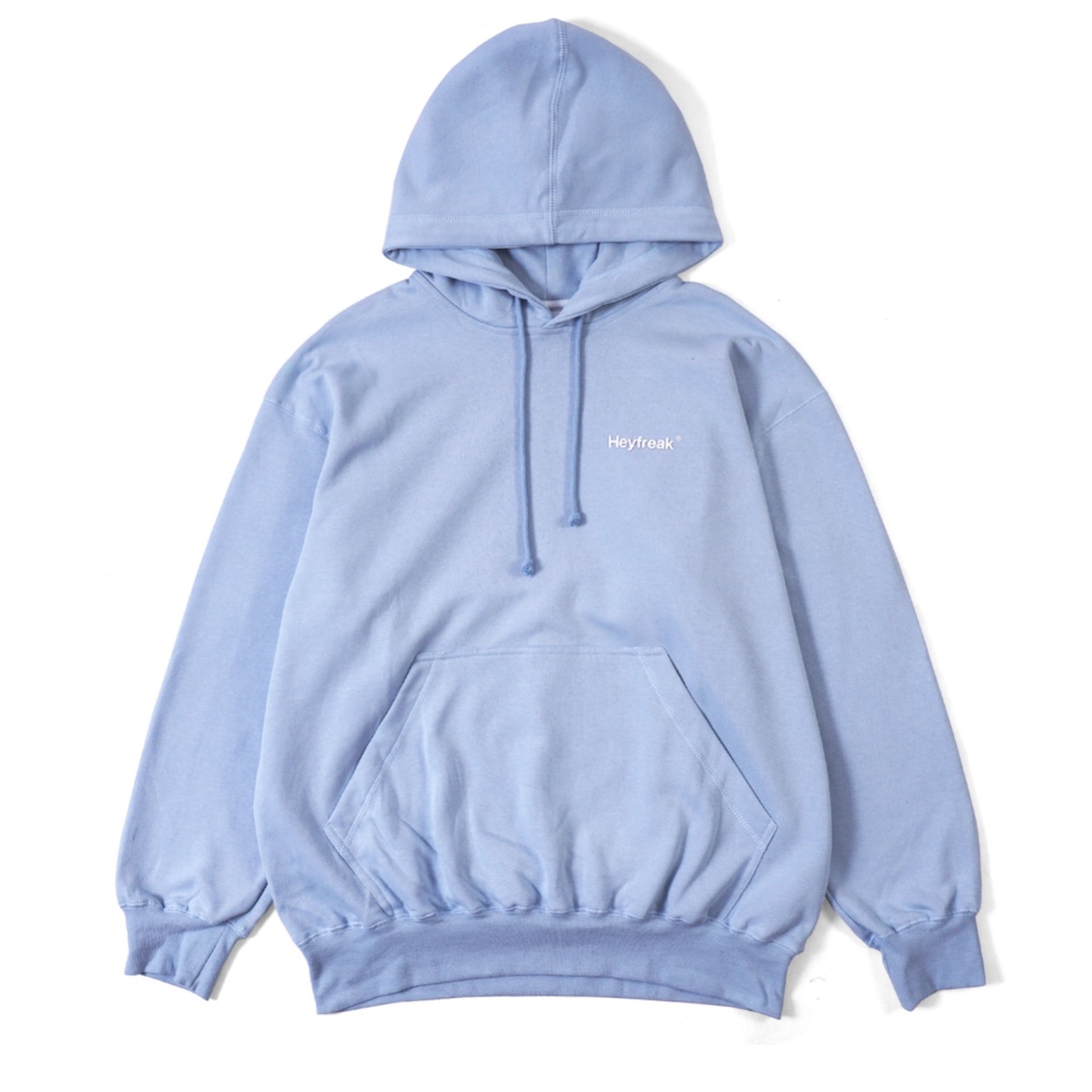 Heyfreak Hoodie Basic Logo Baby Blue V1 | Shopee Malaysia