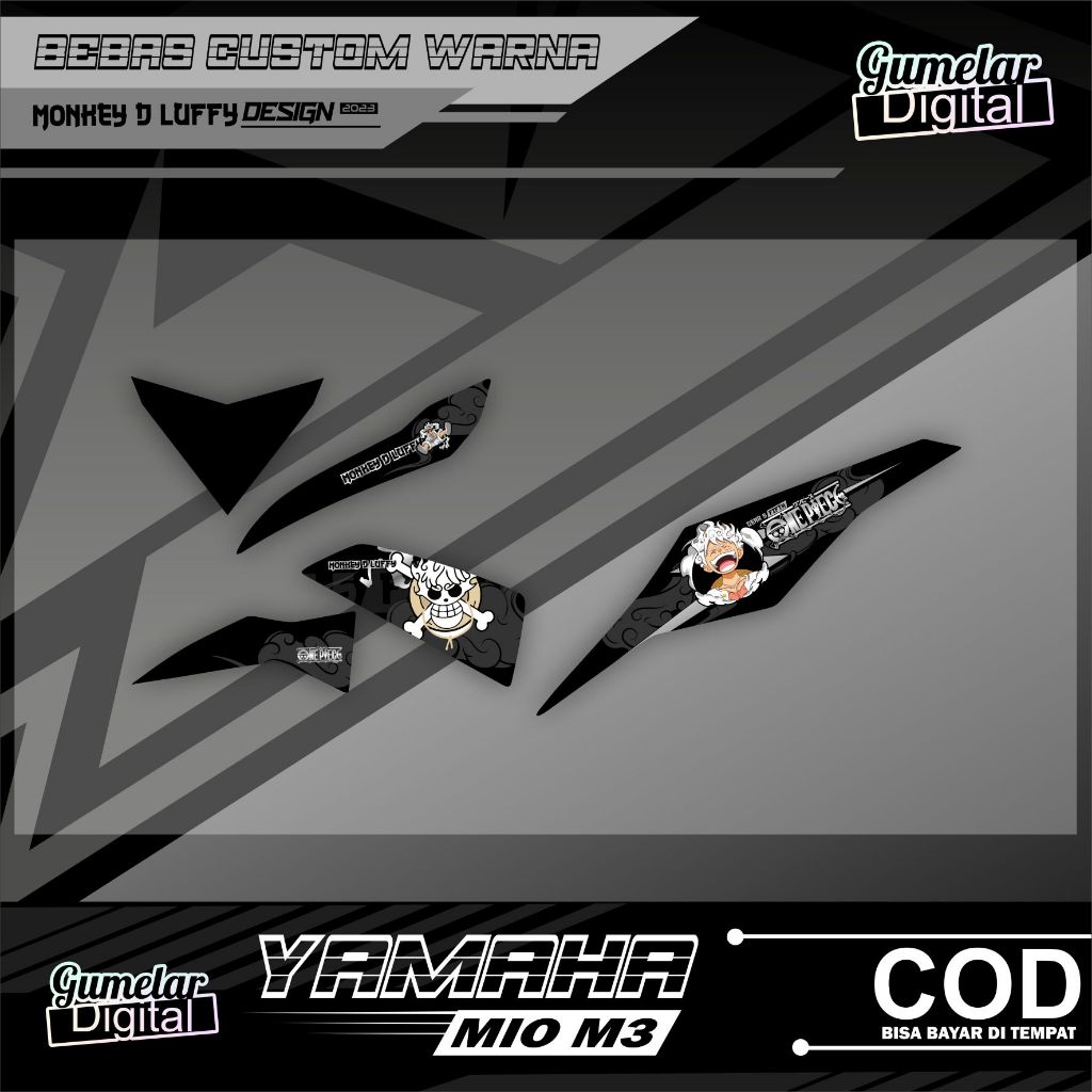Simple STRIPPING YAMAHA MIO M3 MIO 125 LUFFY GEAR 5 MONKEY D LUFFY GEAR ...