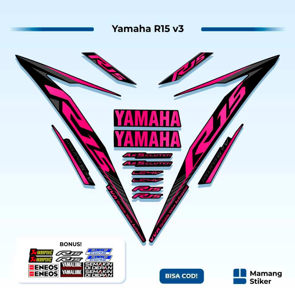 Striping R15 v3 Variation (7) Full Body Simple Yzf Keren 2017 2018 2019 ...