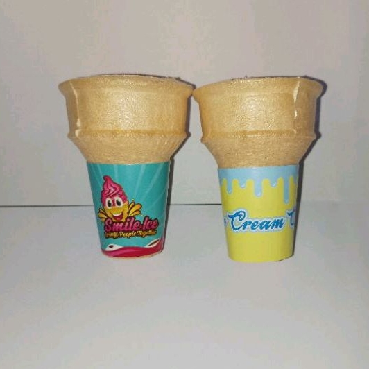 Waffle Cone Paper M*cd Papercone Ice Cream Ice Cream Wrap Waffle Cone ...