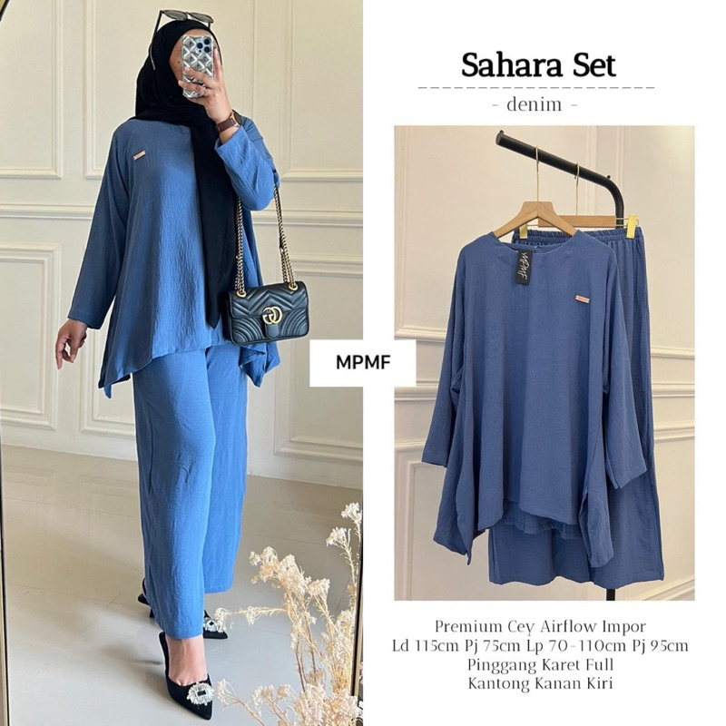 Sahara SET | Women's Suit Plain Material Tiedye airflow ld 115cm ...