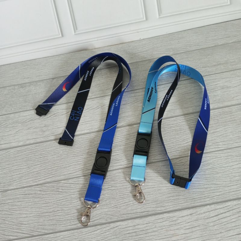 MINIMAL Uk Custom ID Card Strap 2cm Safety Buton (Brekwey) Print 2 ...