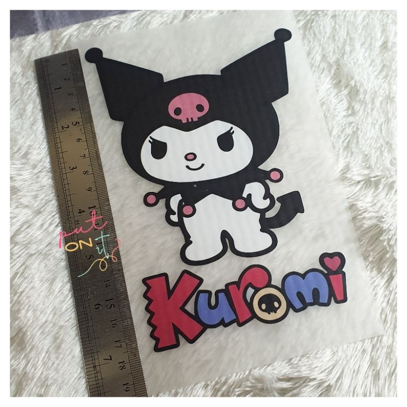 (KUROMI) Dtf Clothes sticker/Screen Printing Drawing sticker/iron-on ...