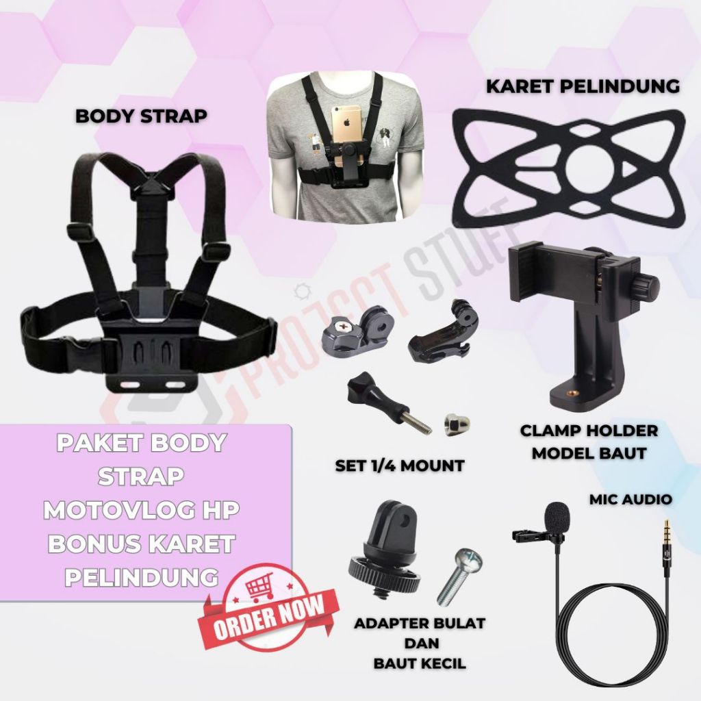 Chest Strap Mobile Chest Strap & Camera Mount Body Belt Holder HP Clip ...