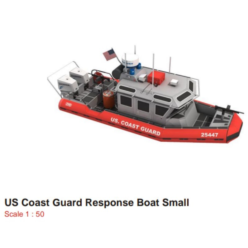 Coast guard Response Ship papercraft Pattern Sheet (PR-E2) | Shopee ...
