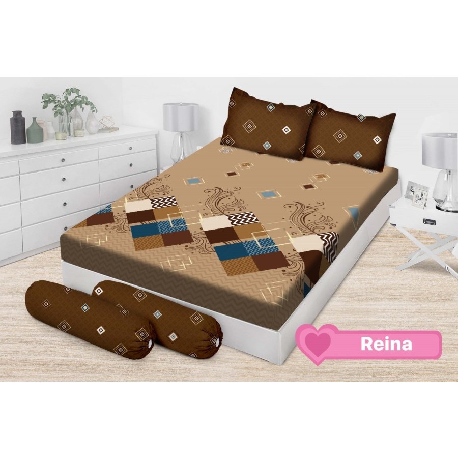 Emilia Queen By Bonita Bed Sheet 160x200 cm Motif Reina Viral | Shopee ...