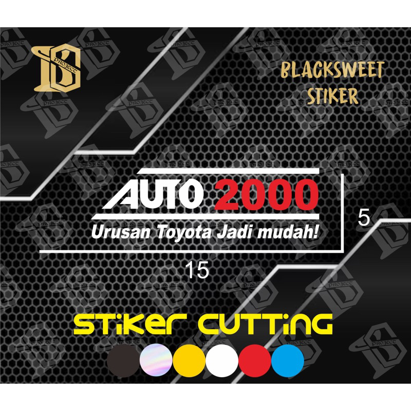 Toyota AUTO2000 sticker | Toyota sticker | Car sticker | Shopee Malaysia