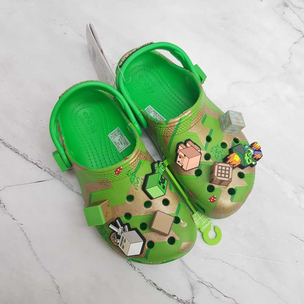 Crocs Minecraft Clog Kids (Include Jibbitz)/Crocs Kids/Sandals Croc ...