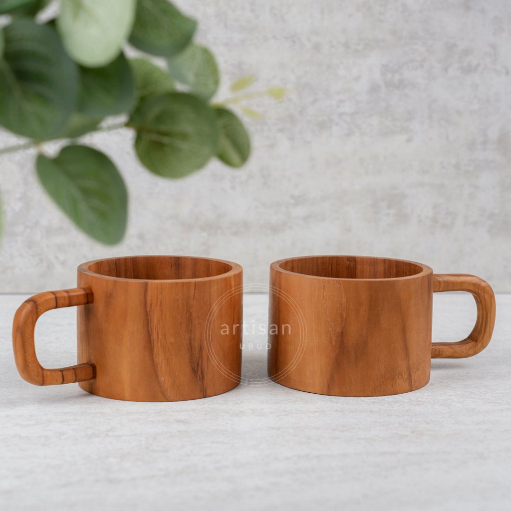 KAYU Dafina - Teak Wood Glass/Teak Wood Cup/Teak Wood Mug Finishing ...