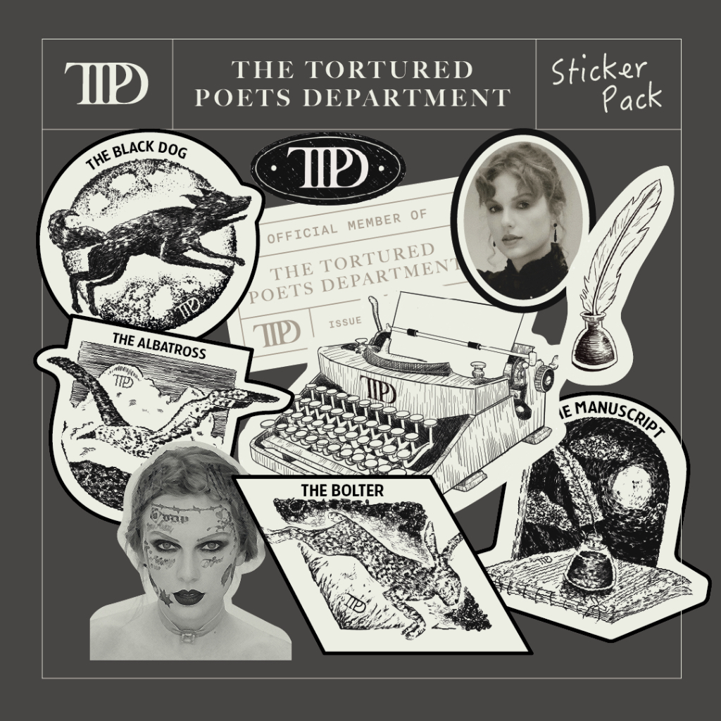 Taylor Swift TTPD The Tortured Poets Department WATERPROOF Sticker ...