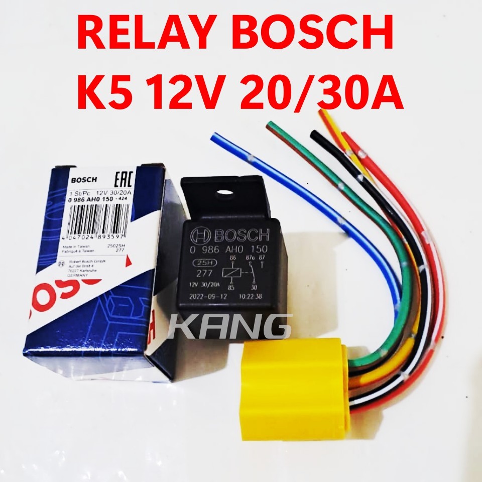 Riley/5-foot Relay 12V 30/20A+5-foot Ceramic Relay Socket Bosch ...