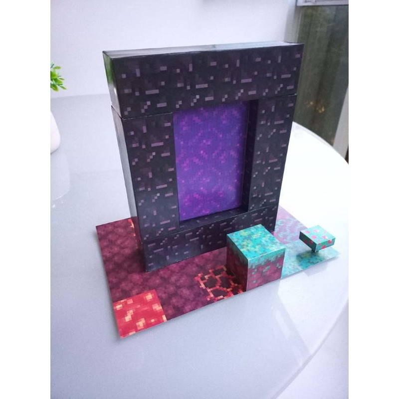 Minecraft portal Nether papercraft pattern sheet (PP-A20) | Shopee Malaysia