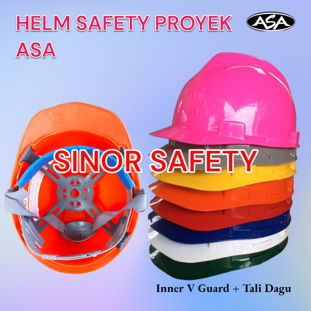 V Guard ASA Project Safety Helmet Complete with SNI Premium Quality ...