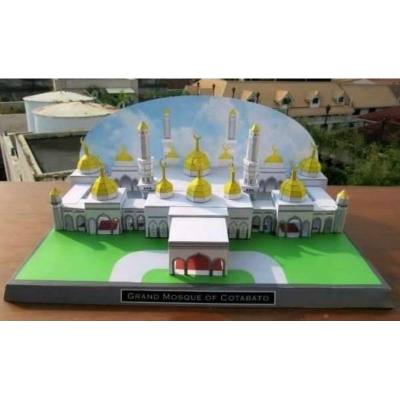 Sultan hassal bolkiah Mosque papercraft pattern sheet (CP-Aa2) | Shopee ...