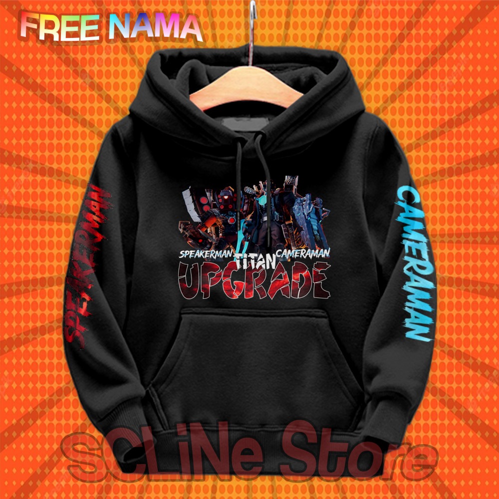 Hoodie Kids Jacket UPGRADE TITAN SPEAKERMAN CAMERAMAN SKIBIDI TOILET ...