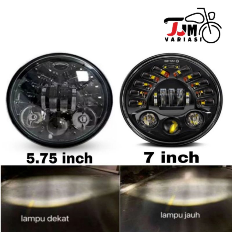 Daymaker lamp 5 75 inch / 7 inch ~ 19 led front headlamp dymaker ...