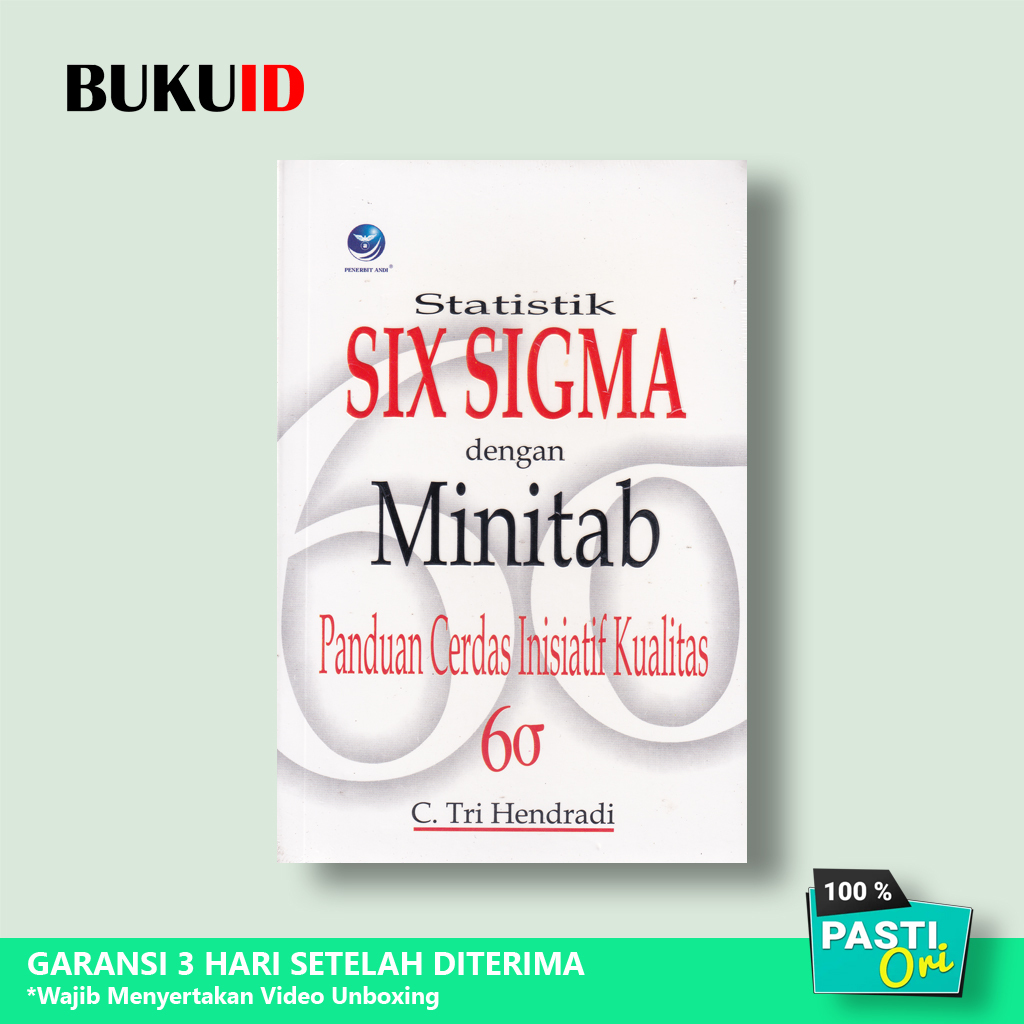 Six Sigma Statistics Book with Minitab, Smart Guide, Initiative Quality ...