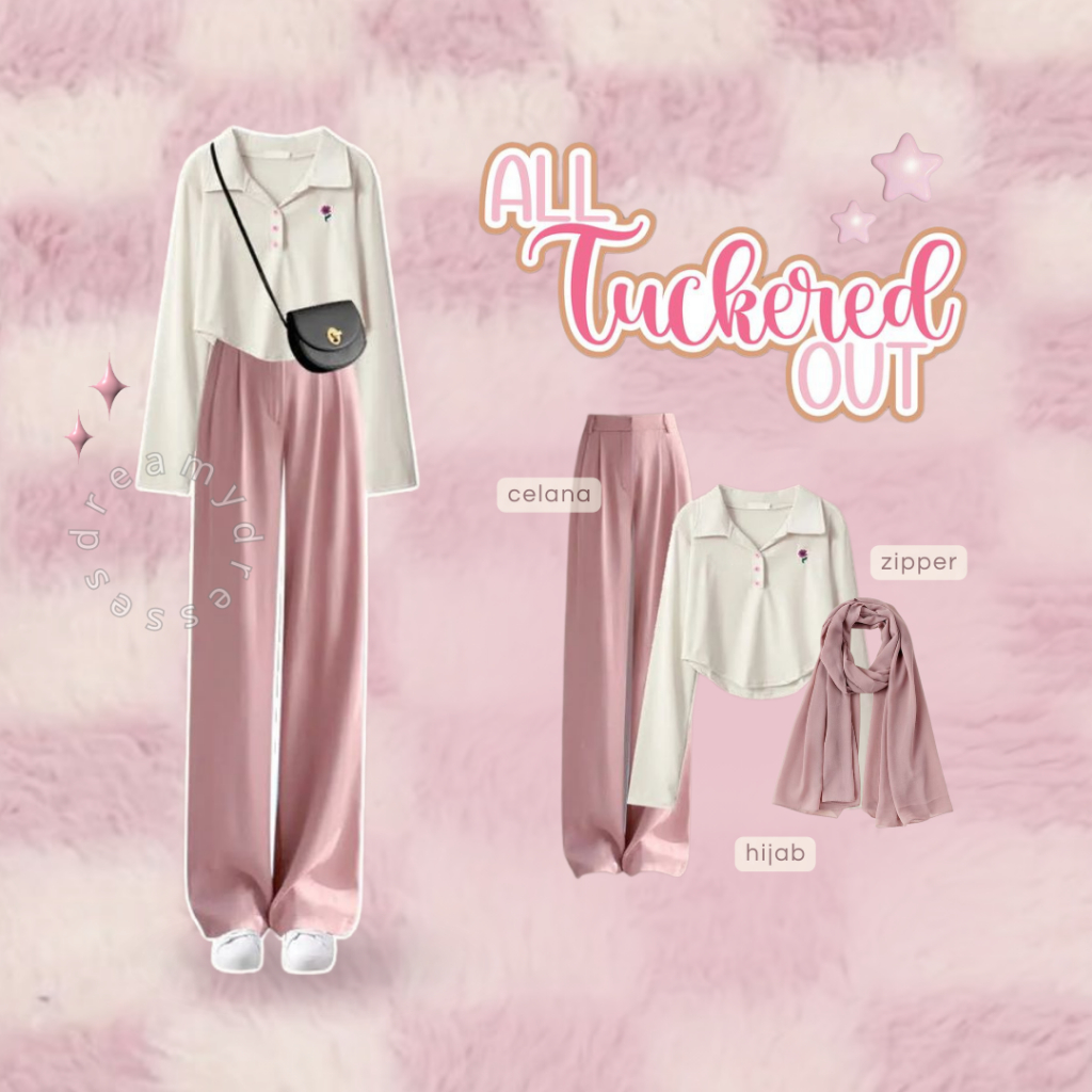 3in1 one set 173 - (Top, Pants, Pashmina) one set korean Style 3 in 1 ...