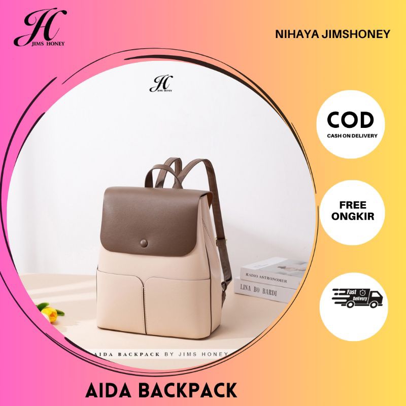 JIMSHONEY Aida BACKPACK New Women's BACKPACK 100%ORIGINAL | Shopee Malaysia