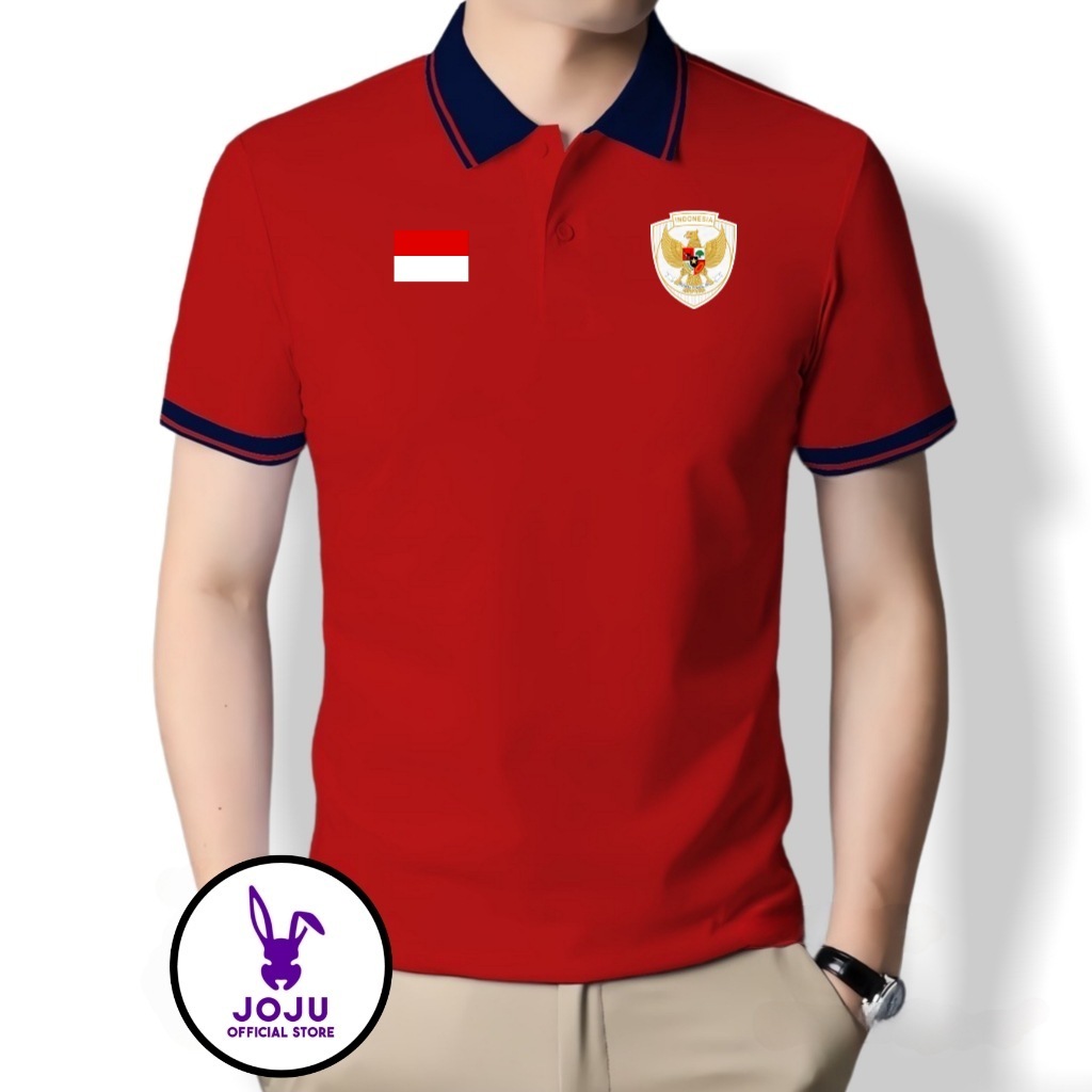 Joju T-Shirt Polo T-Shirt Men's T-Shirt Collar Big List LOGO GARUDA ...