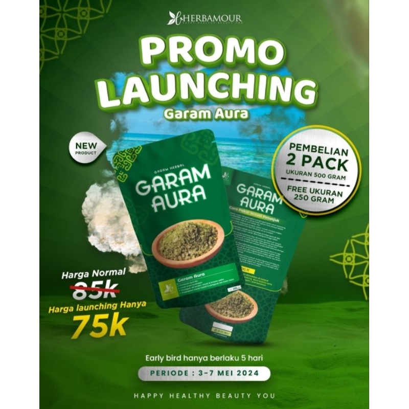 Herbamour Aura Ruqyah Salt / Aura Herbamour Salt / Original Rukyah Salt ...