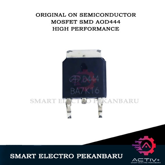 Original MOSFET SMD D444 TO-252 ON SEMICONDUCTOR N-Channel 60V 12A AOD444 D44 AOD444L AOI44460V ...