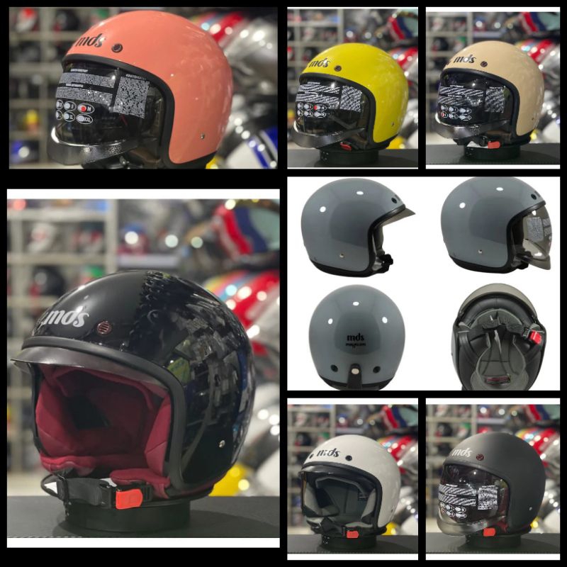 Mds magnum solid/mds retro/mds bogo Helmet, contemporary model ...