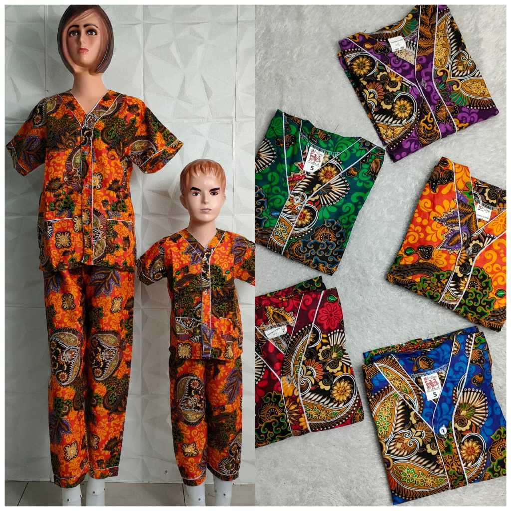Original Pajama BATIK Nightgown COUPLE Chart MOTIF Code K004 CP/PJT/3/4 ...