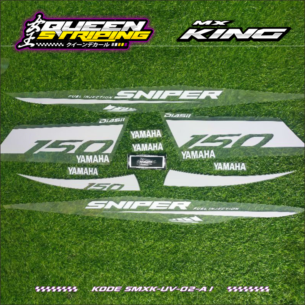 Yamaha MX KING 150 Transparent UV Striping/Premium Transparent Sticker ...