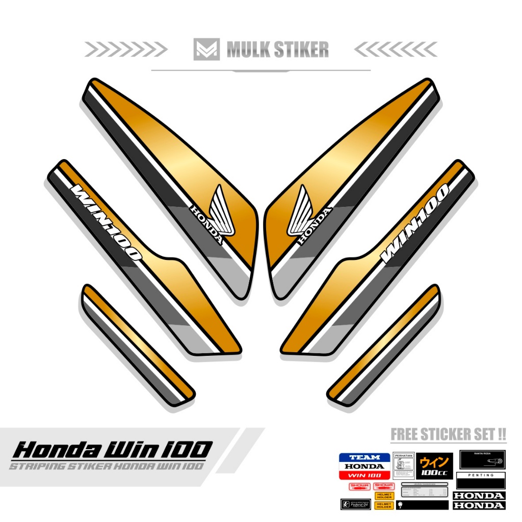Striping HONDA WIN/Mtf100/STICKER WIN 100/STICKER WIN/STICKER/STREPING ...