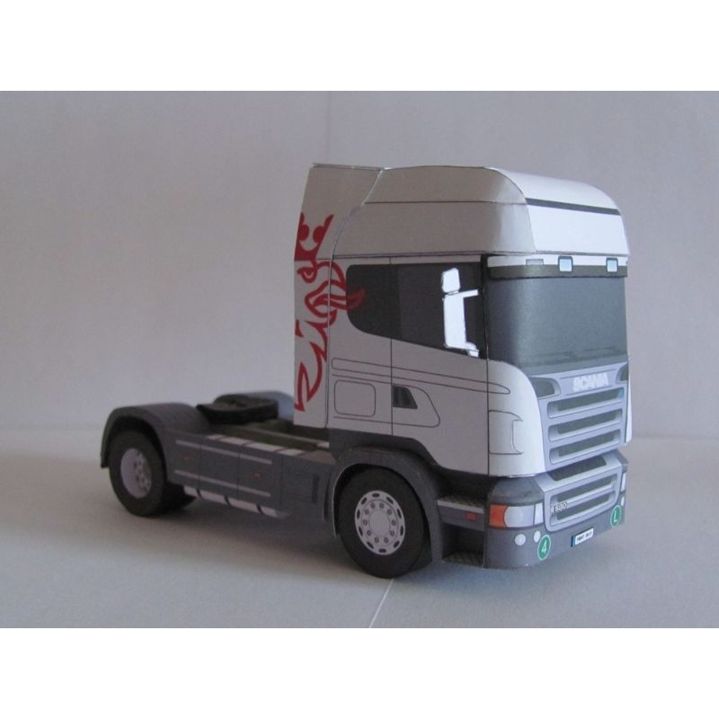 Scania R580 Truck papercraft Pattern Sheet 1:43 Scale (OP-Aa11 ...