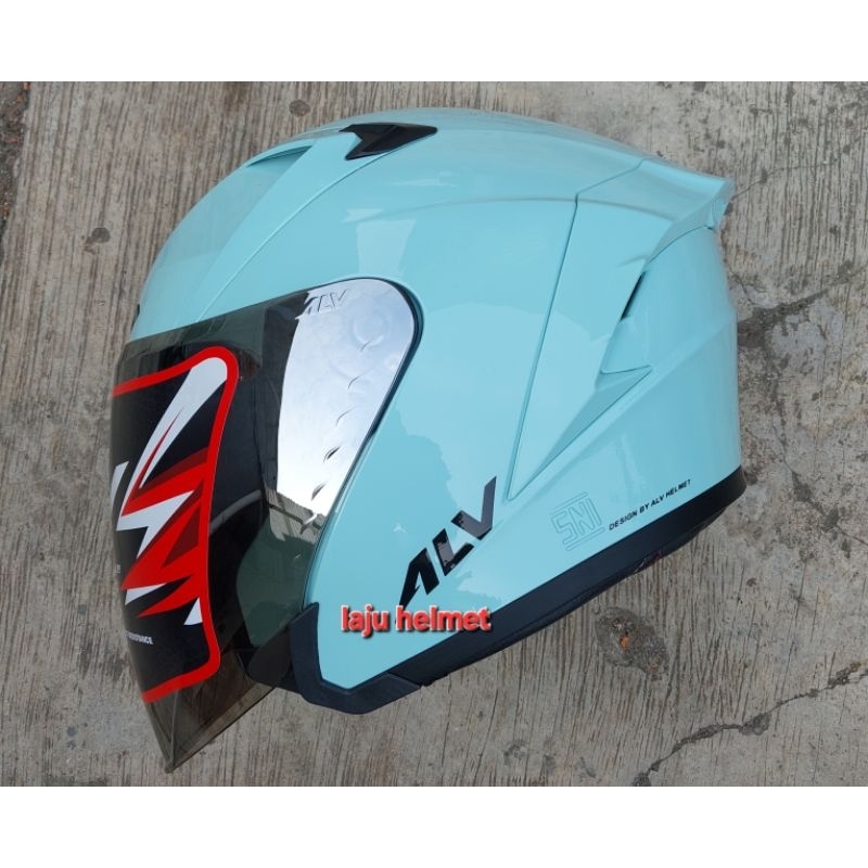 Original ALV ultron single visor solid Easy Green helmet | Shopee Malaysia