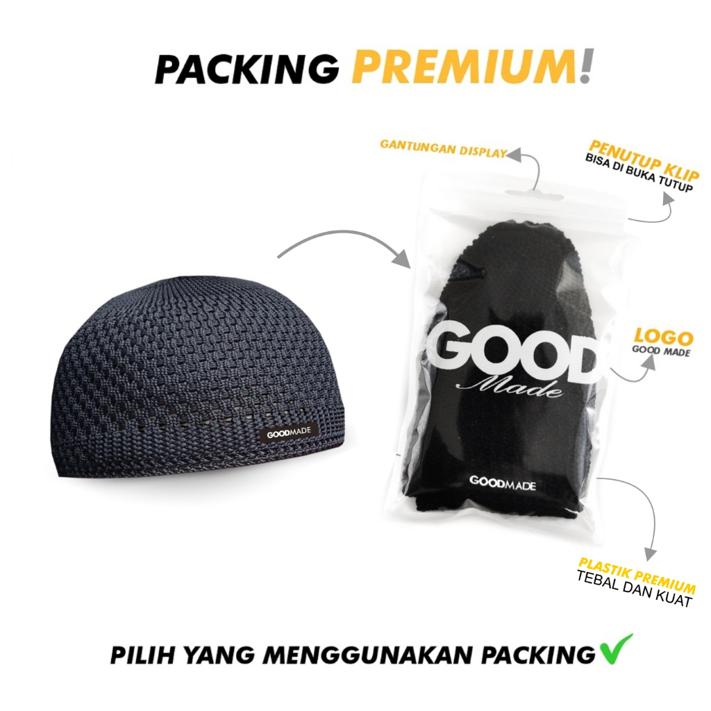 HITAM PUTIH Good MADE - Hajj Knitted Hajj Caps | Black And White Hajj ...